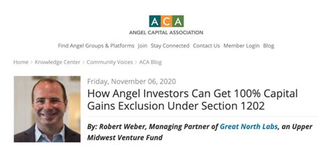 Startup Investors Can Get 100 Tax Exclusion For Gains Under Section 1202 Great North Ventures
