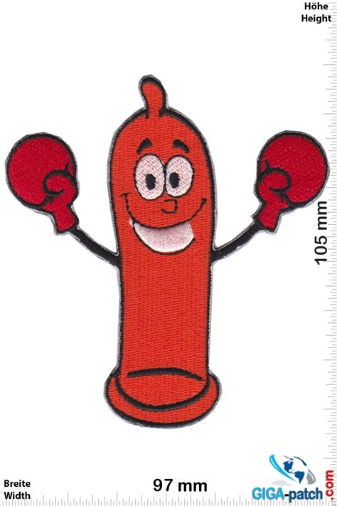 Sex Boxing Condom Safer Sex Patch Back Patches Patch Keychains Stickers Giga Patch
