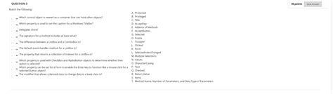 Solved Question 3 30 Points Save Answer Match The Following