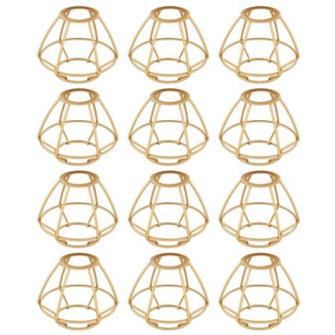 Hampton Bay Gold Geometric Metal String Light Shades For Standard