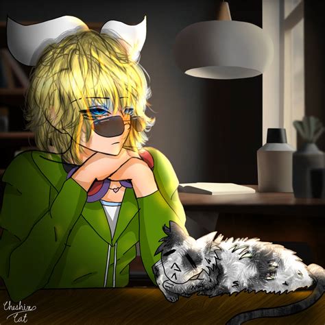 Drumsy Fanart Moxi Sitting At A Table By Cheshirecatx200 On Deviantart