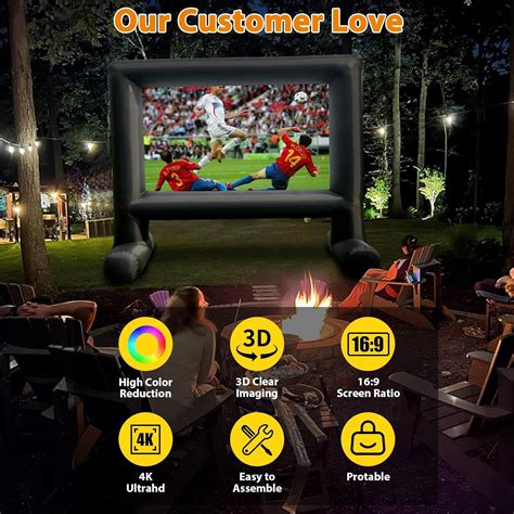 14ft Inflatable Movie Screen Outdoor Blow Up Projector Screen
