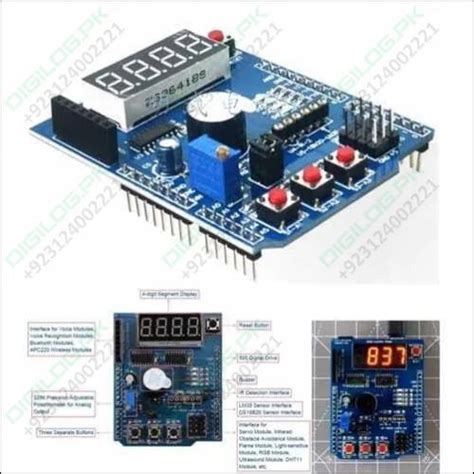 Arduino Multifunctional Expansion Board Shield Kit In Pakistan Digilogpk