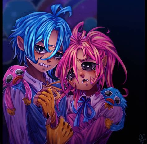 Kissy Missy And Huggy Wuggy But Sad By Esabella2022 On Deviantart