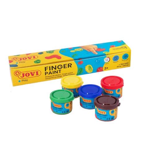 Бои за рисуване с пръсти Jovi 5 цвята Книжарница ВЕСЕЛАН