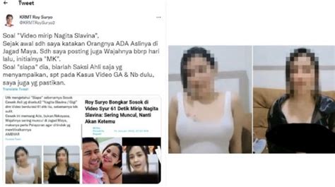 Roy Suryo Ungkap Sosok dalam Video Syur 61 Detik Mirip Nagita Slavina ...