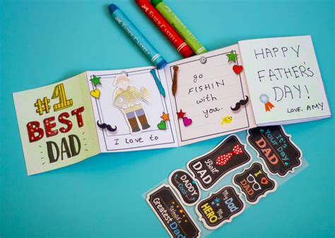 Printable Zig Zag Mini Book For Fathers Day Make And Takes