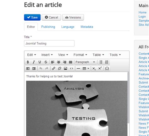 Edit Joomla Articles • Joomla Tutorial Fastcomet