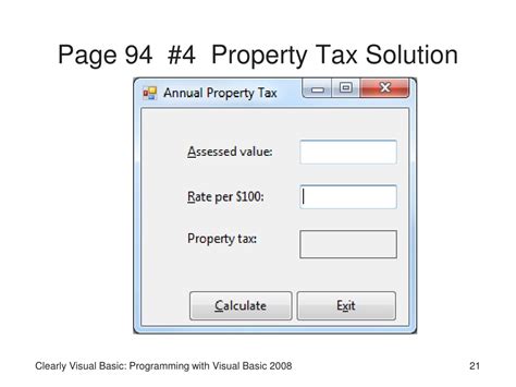 Ppt Clearly Visual Basic Programming With Visual Basic 2008