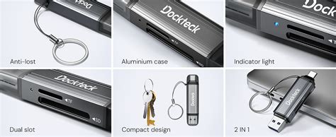 Dockteck 2 In 1 Usb 3 0 Card Reader Dockteck