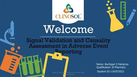 Signal Validation And Causality Assessment In Adverse Event Reporting
