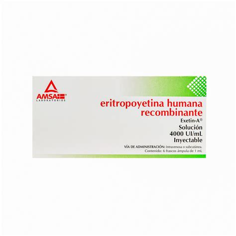 Amsa Eritropoyetina 4000ui 6 Amp