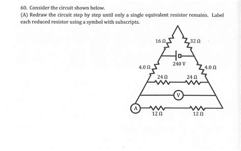 solved consider the circuit shown below a ﻿redraw the