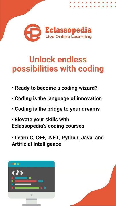 Discover The Endless Possibilities With Eclassopedias Coding Courses Youtube