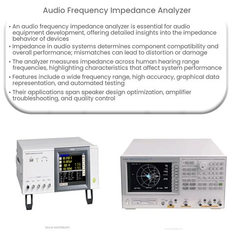 Audio Frequency Impedance Analyzer How It Works Application And Advantages