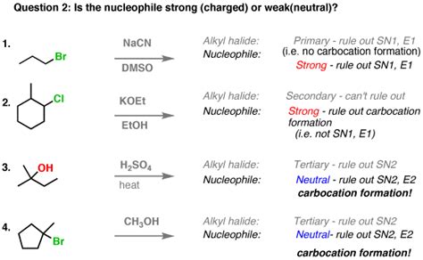 Deciding SN SN E E The Nucleophile Base Teaching Chemistry Organic Chemistry Study