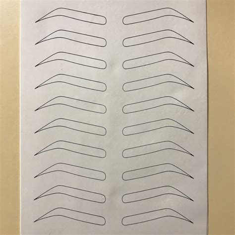 Microblading Template Printable Printable Word Searches