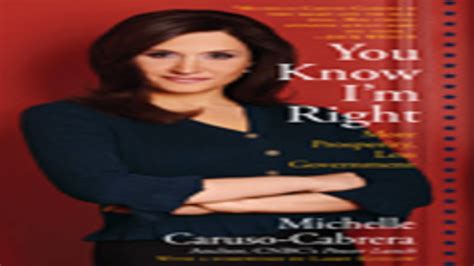 Cnbcs Michelle Caruso Cabrera Writes ‘you Know Im Right