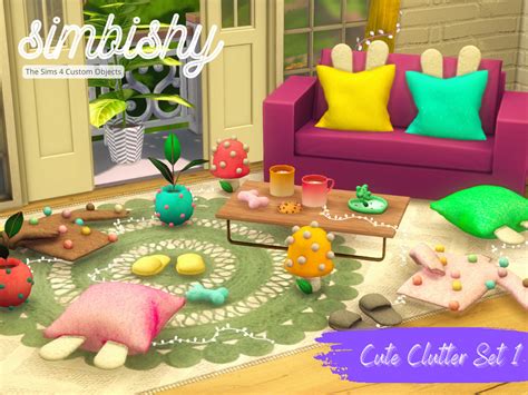 The Sims Resource Cute Clutter Set 1