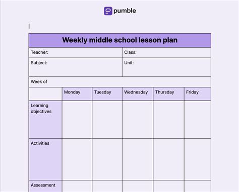 36 Lesson Plan Templates For Teachers Corporate Lesson Plan Template