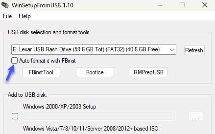 WinSetupFromUSB For Creating A Multi ISO Bootable USB Stick