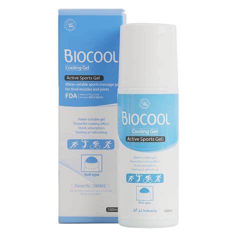 Biocool Cooling Active Sports Gel Roll On 100ml Pharmazone