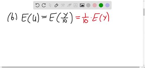 solved suppose that y is a discrete random variable with mean μand