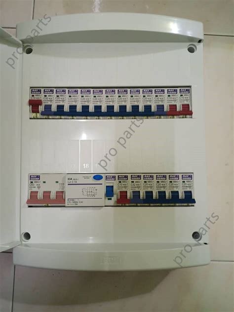 Pro 【3 Phase】 Db Box Full Set 30 Way Ums Maxguard Free 16mm Sirim Wayar Main Suis Elcb Mcb