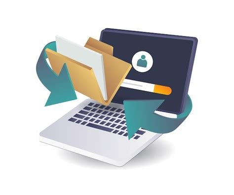Premium Vector Managing Personal Data Folders On Your Computer
