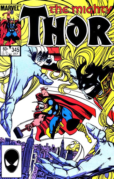 Thor 345 Walt Simonson Art And Cover 1st Malekith Cover Pencil Ink