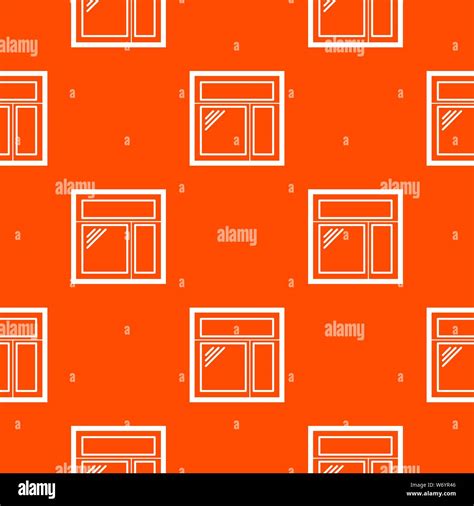 Square Window Frame Pattern Vector Orange Stock Vector Image Art Alamy