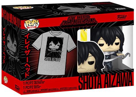 Funko Pop Tees My Hero Academia Shota Aizawa Figure With T Shirt