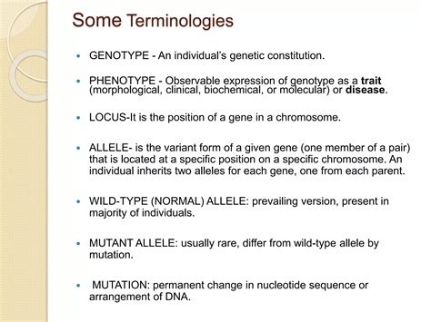 Mutation With Transmission Pattern Of Single Gene Disorder Pptx