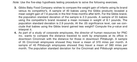 Note Use The Five Step Hypothesis Testing StudyX