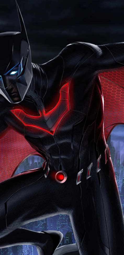Download The Powerful Batwing Soaring In The Night Sky Wallpaper