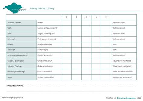Worksheet 49 Building Condition Survey Pdf