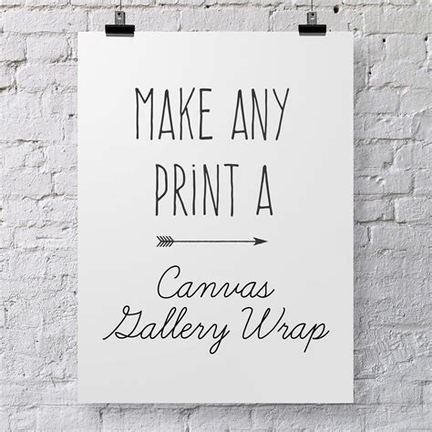 Make Any Print A Canvas Gallery Wrap Any Print From My Shop On Canvas Canvas Wall Art Large