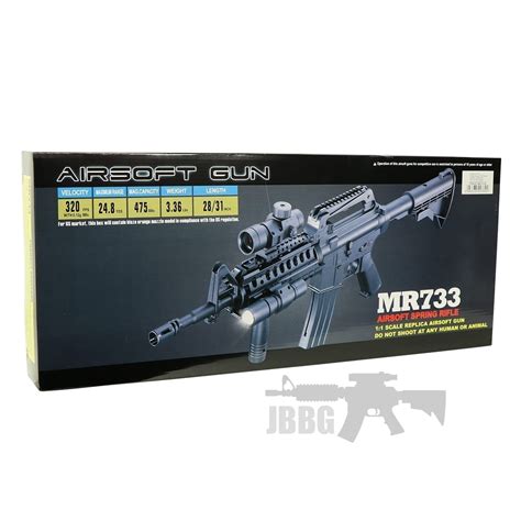 Well Mr733 Spring Airsoft Rifle Two Tone Blue Just Bb Guns