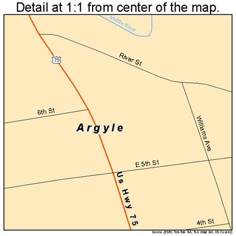 Argyle Minnesota Street Map 2702134