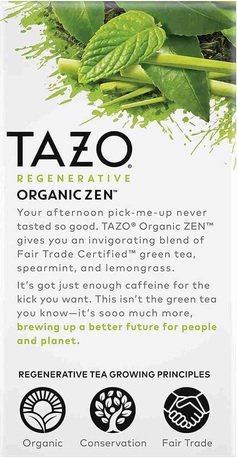 Tazo Organic Zen Green Tea Food E Concepts