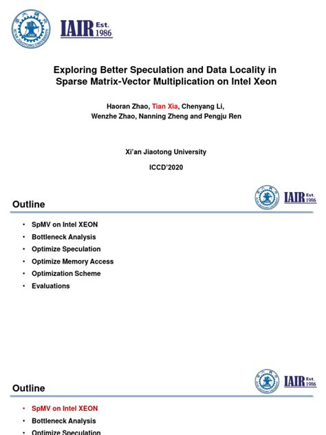Exploring Better Speculation And Data Locality In Sparse Matrix Vector