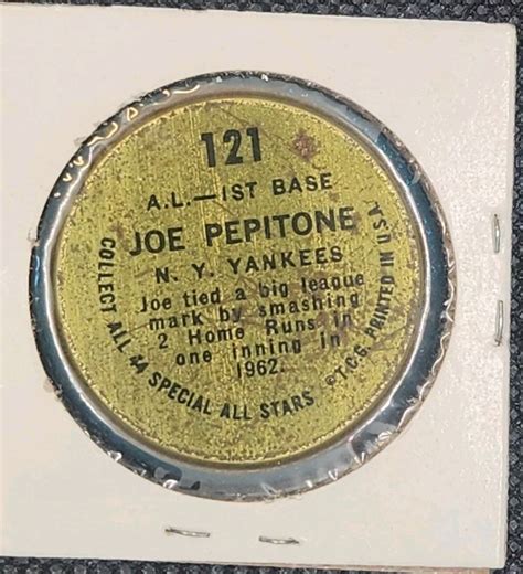 1964 Topps Coins 121 Joe Pepitone Ebay