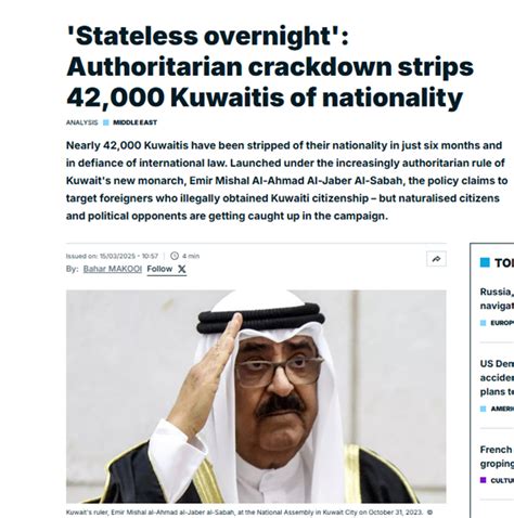 Desert Girl On Kuwait Article France24 Stateless Overnight