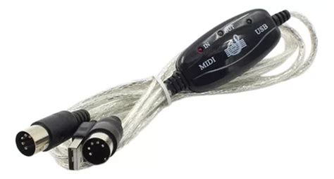 Usb In Out Midi Cable Interface Midi Converteradapter For Mercadolivre