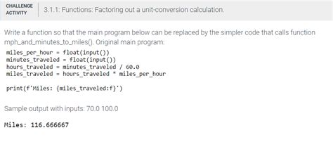Solved Challenge Activity 311 Functions Factoring Out A
