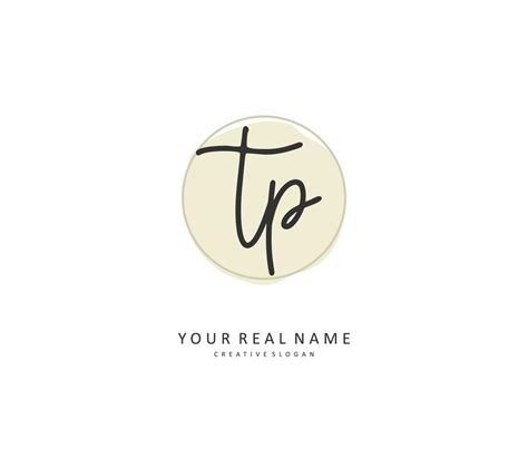 TP Initial Letter Handwriting And Signature Logo A Concept Handwriting Initial Logo With