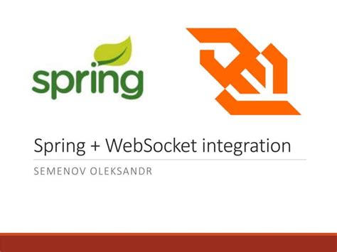 Spring Websocket Integration Ppt
