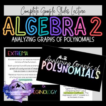 Algebra 2 Lesson Analyzing Graphs Of Polynomial Functions TPT