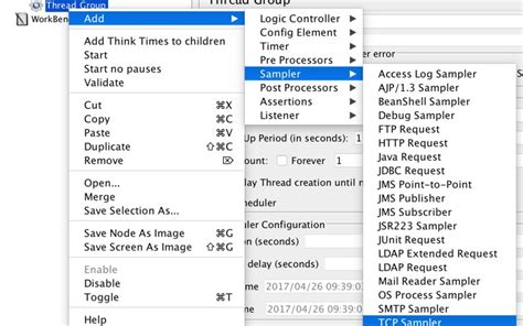 how to load test tcp protocol services with jmeter