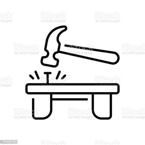 가구 수리 개요 아이콘 디자인 그림입니다 흰색 배경에 주택 수리 및 유지 보수 기호 Eps 10 파일 가구에 대한 스톡 벡터 아트 및 기타 이미지 Istock